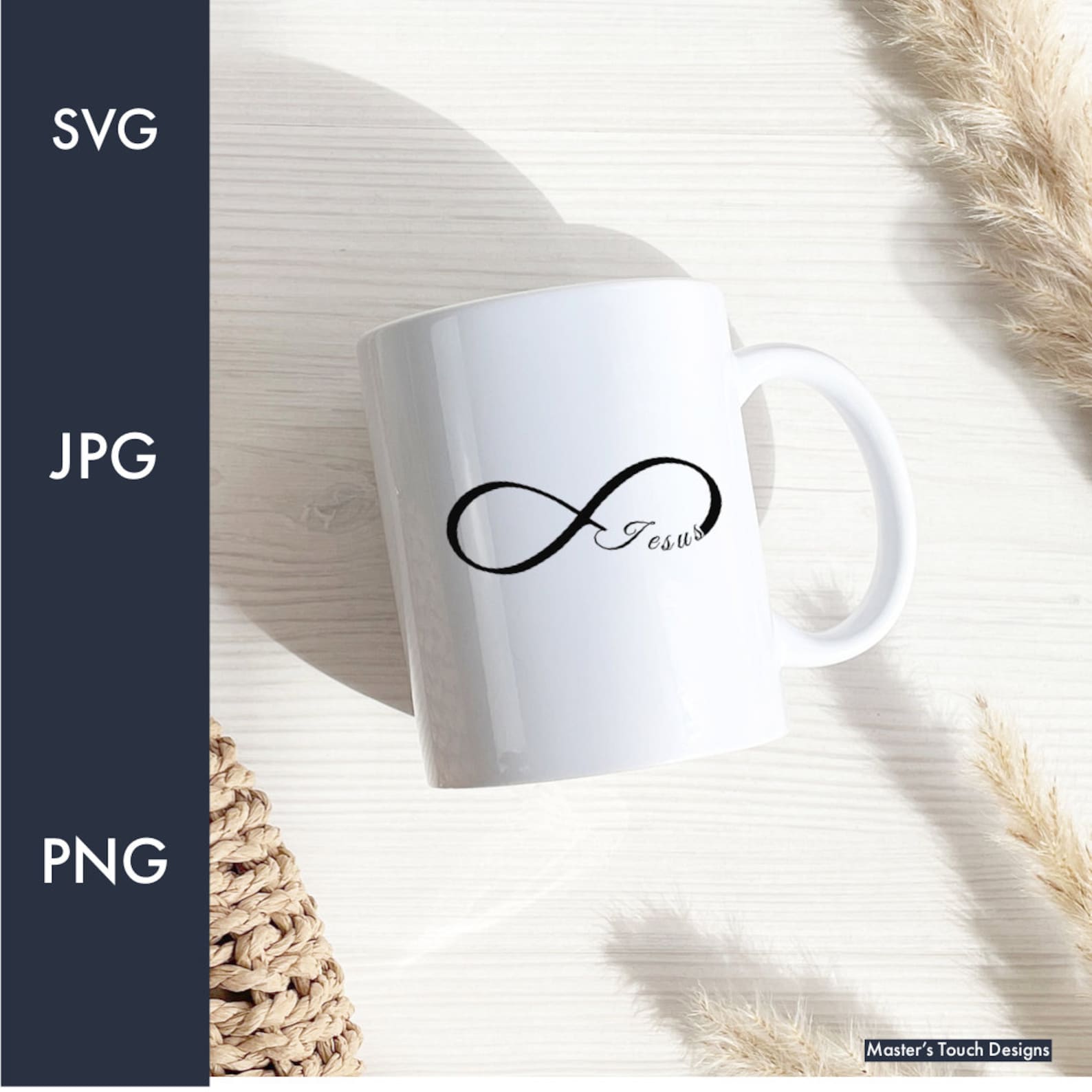 Jesus Infinity Svg Png | Scripture Clipart | Christian Svg | Jesus Svg ...