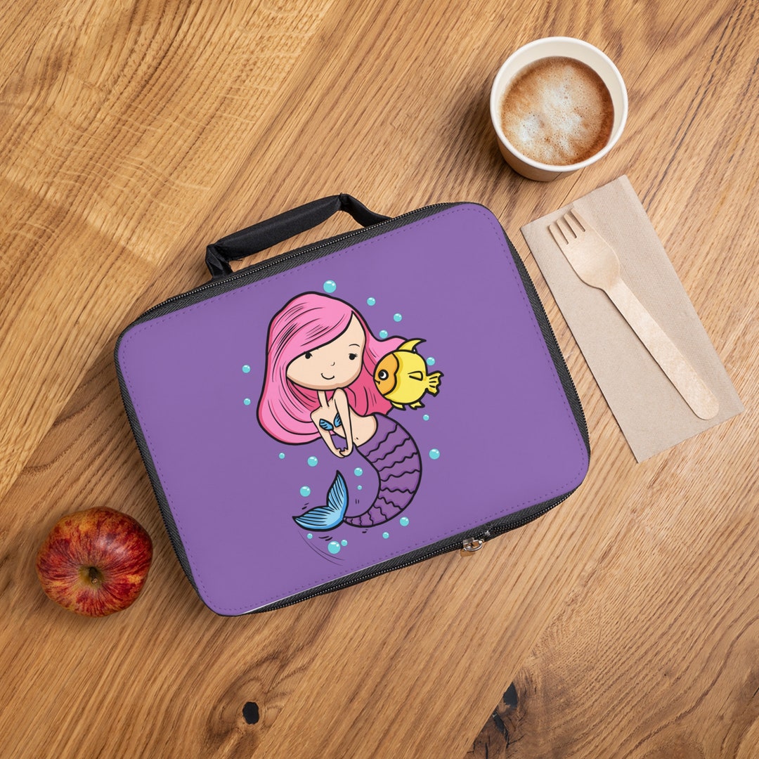 Mermaid Lunch Bag, Back to School Lunch Box, Gift for Her, Mermaid ...