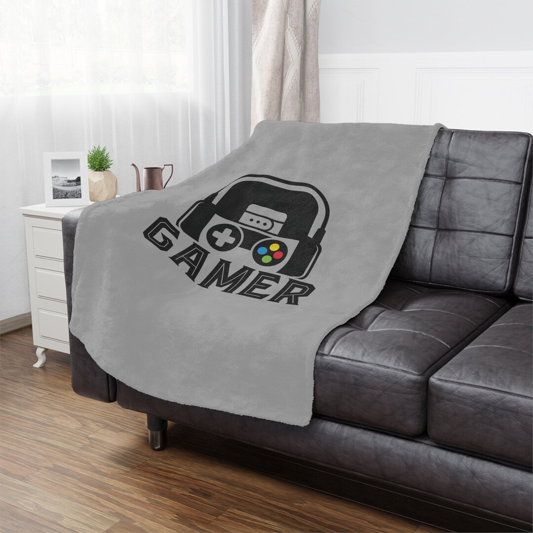 Gamer Blanket, Video Gamer Blanket, Gift Idea for Gamer, Minky Blanket ...