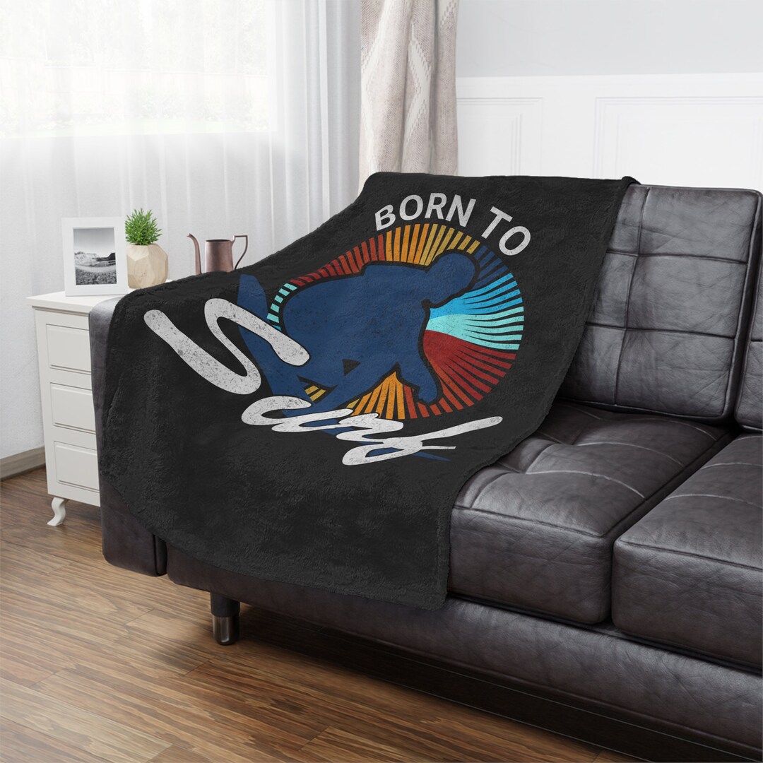 Surfing Blanket, Born to Surf, Bedroom Blanket, TV Blanket, Surfer ...