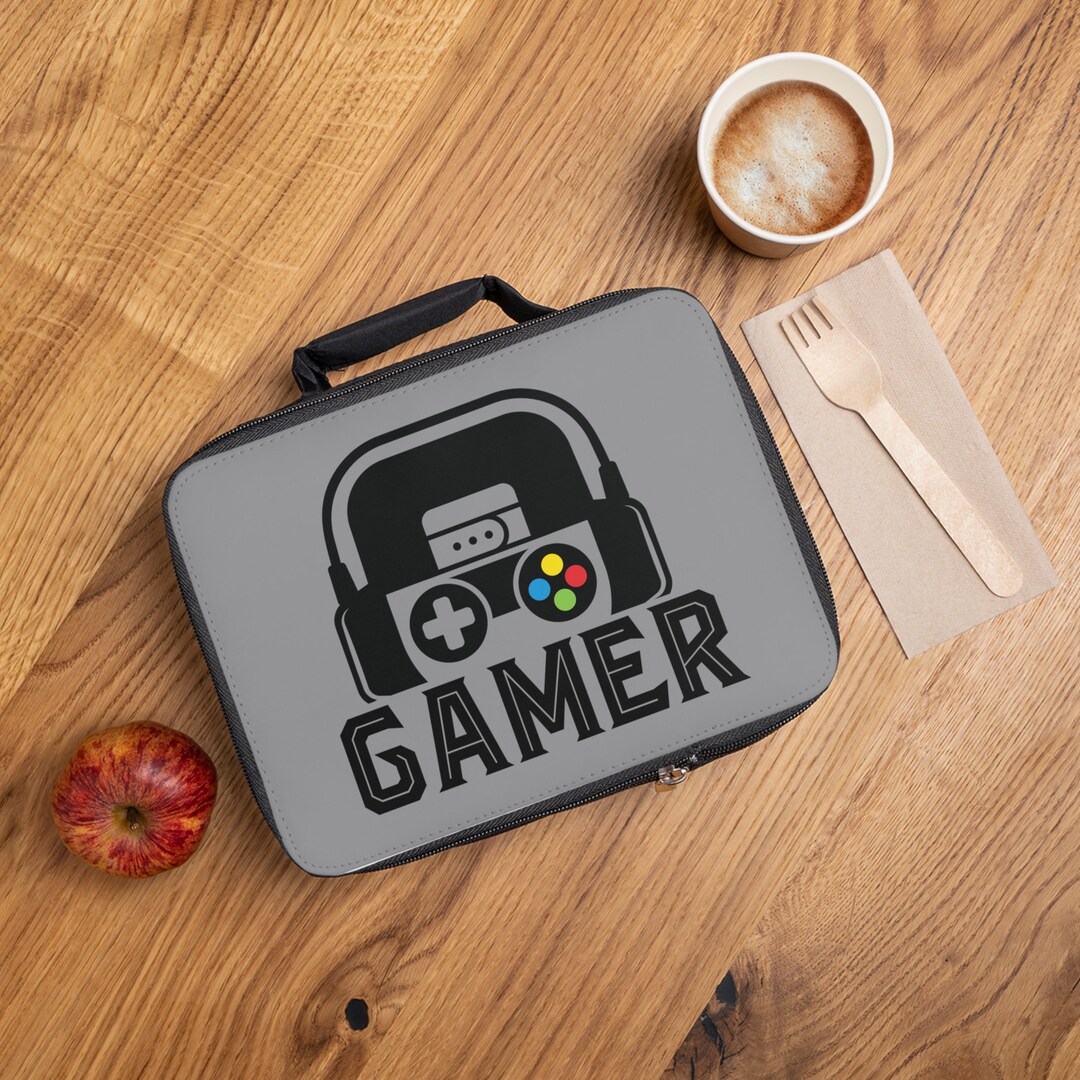 Lunch Bag, Gamer Lunch Box, Back to School Lunch Bag, Gamer Lunch Bag ...