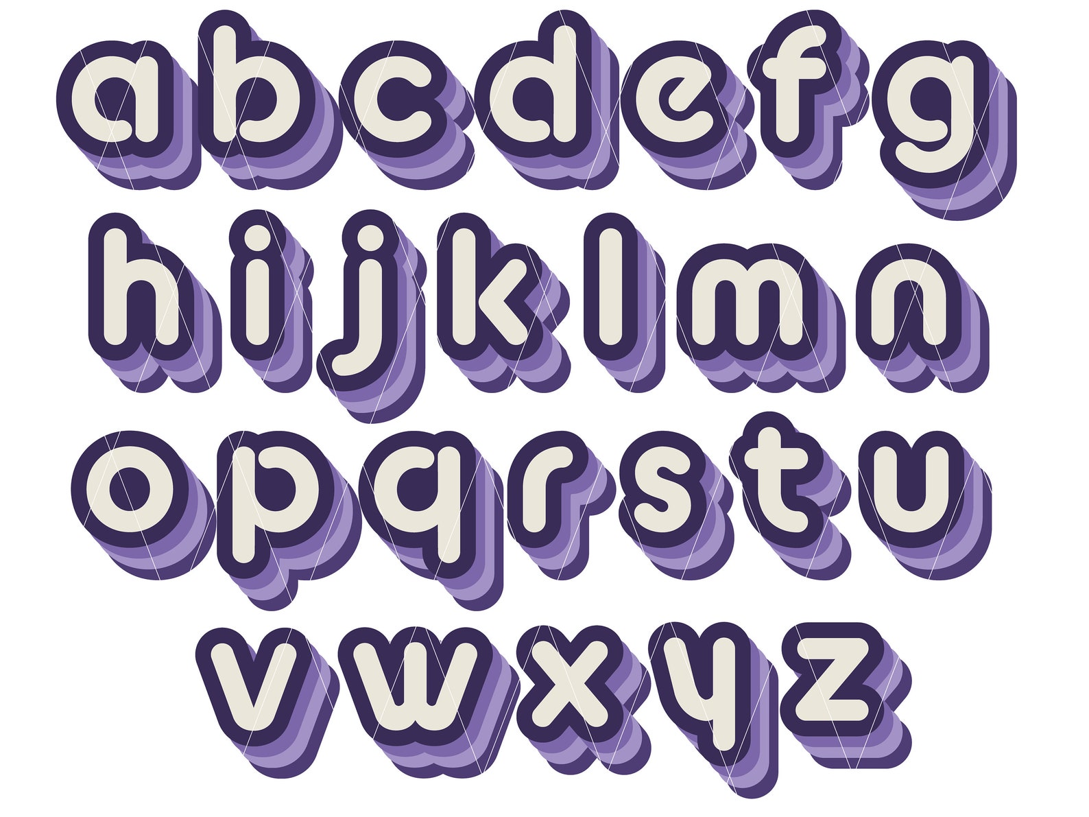 Retro Font Bundle, Vintage Font, Groovy Font, 70's Font, Disco Font,svg ...