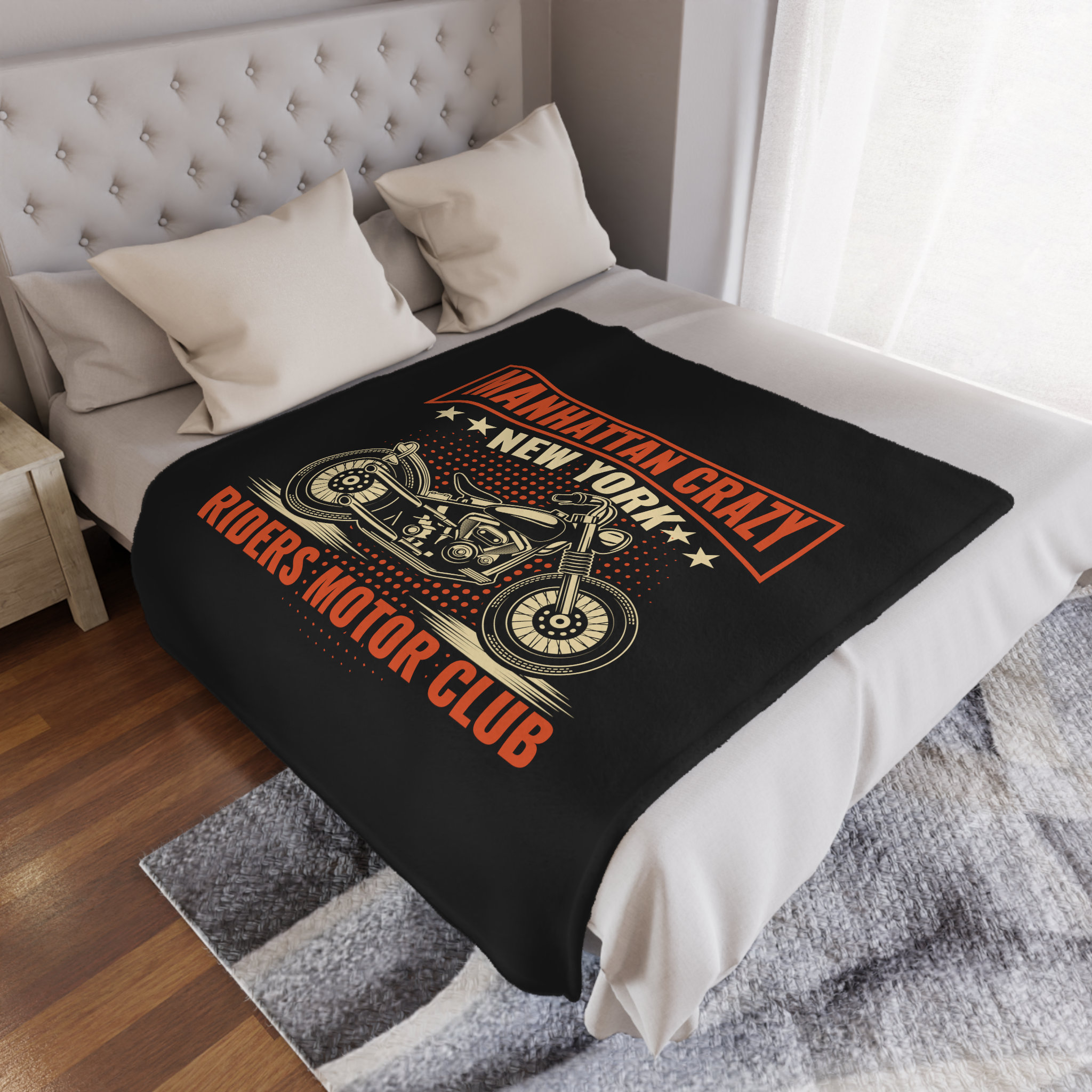 Motorcycle Blanket, Motorcycle Riders Blanket, Gift for Him, Fathers ...