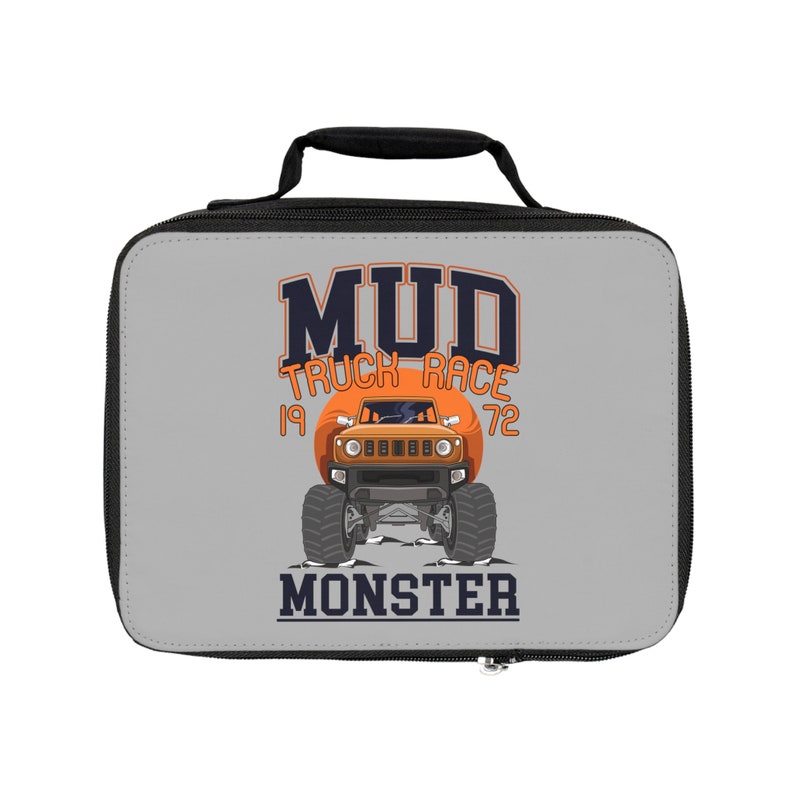 Lunch Bag, Monster Truck Lunch Box, Back to School Lunch Box, Truck ...