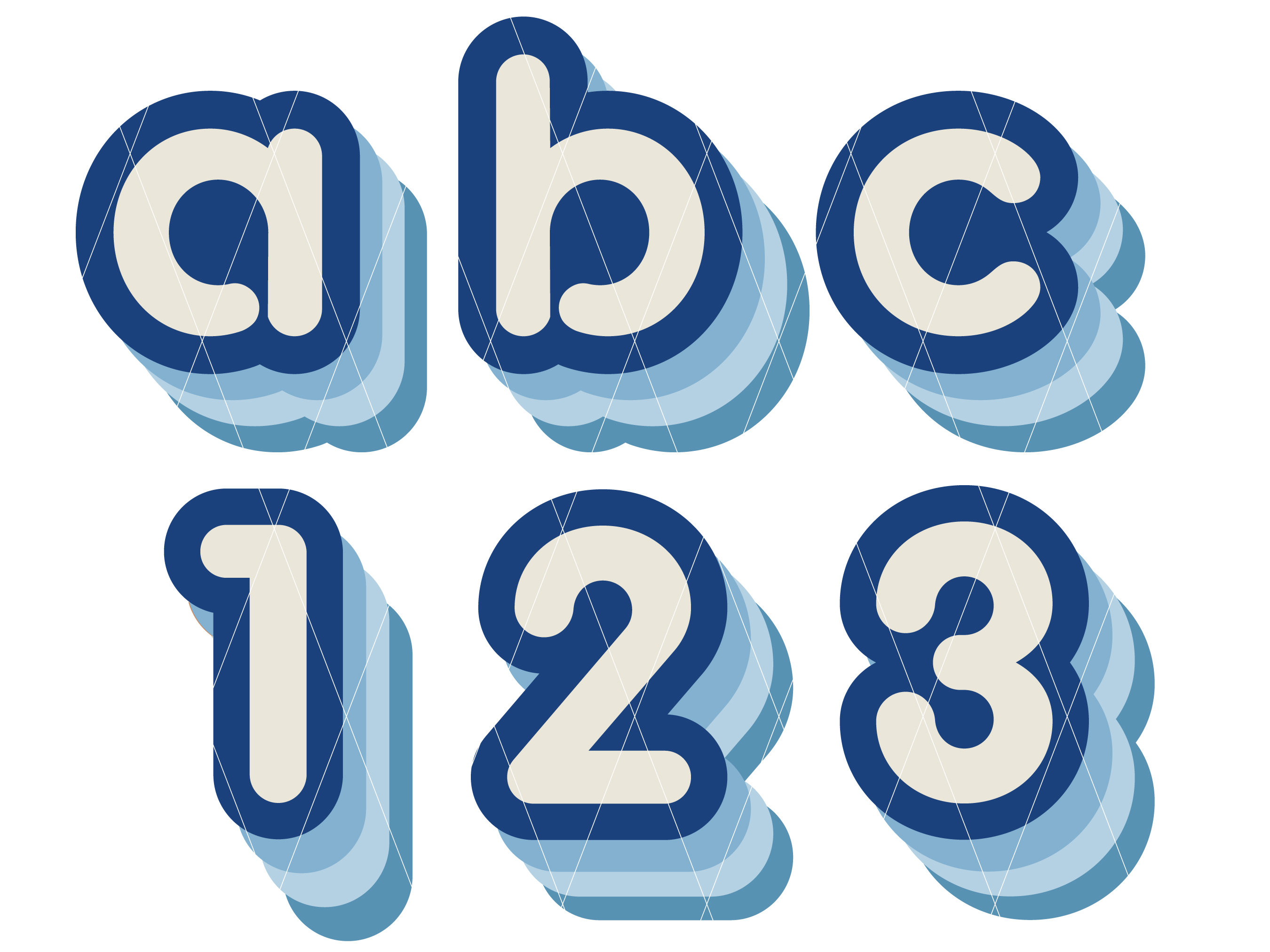 Blue Retro Font, Vintage Font, Groovy Font, 70's Font, Disco Font,svg ...