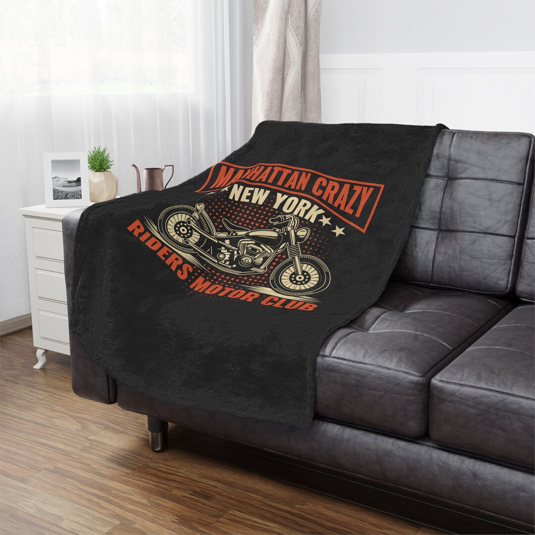 Motorcycle Blanket, Motorcycle Riders Blanket, Gift for Him, Fathers ...