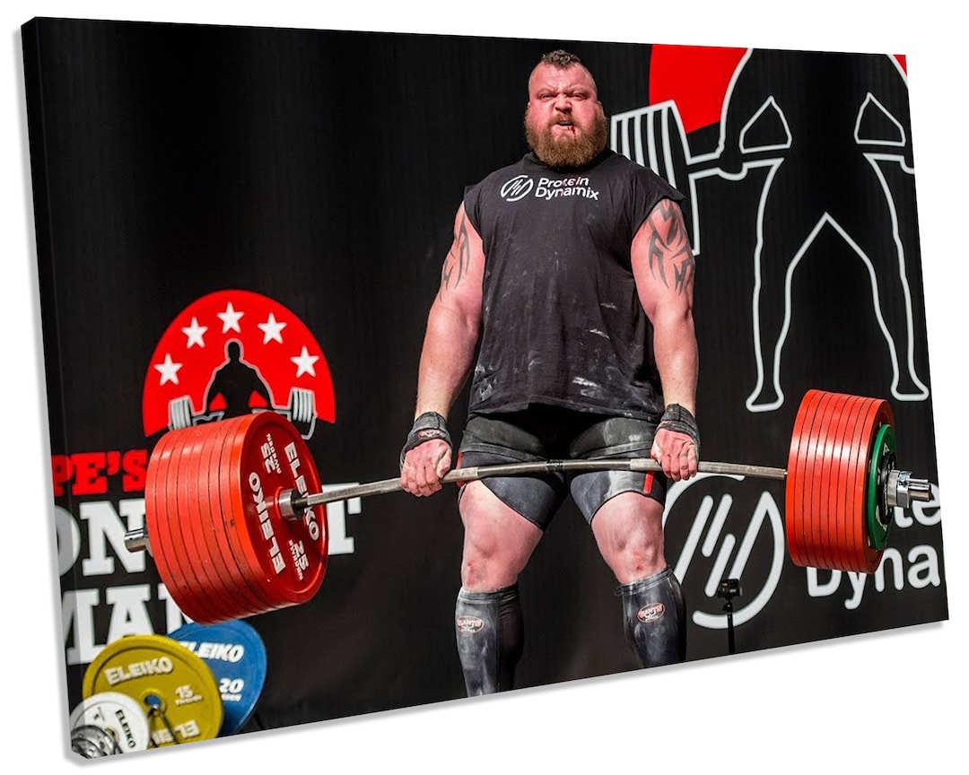 British Strongman 500kg Deadlift World Record Eddie Hall - Etsy