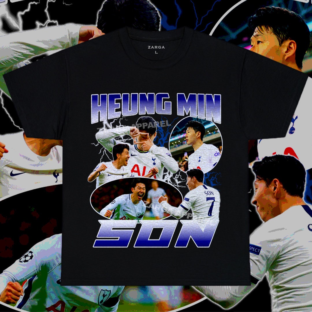 Heung Min Son Spurs Tottenham Bootleg Homage Graphic Football Soccer ...