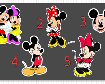 Mickey Mouse Line Silhouette Decal Minnie Mouse Line Silhouette Decal ...