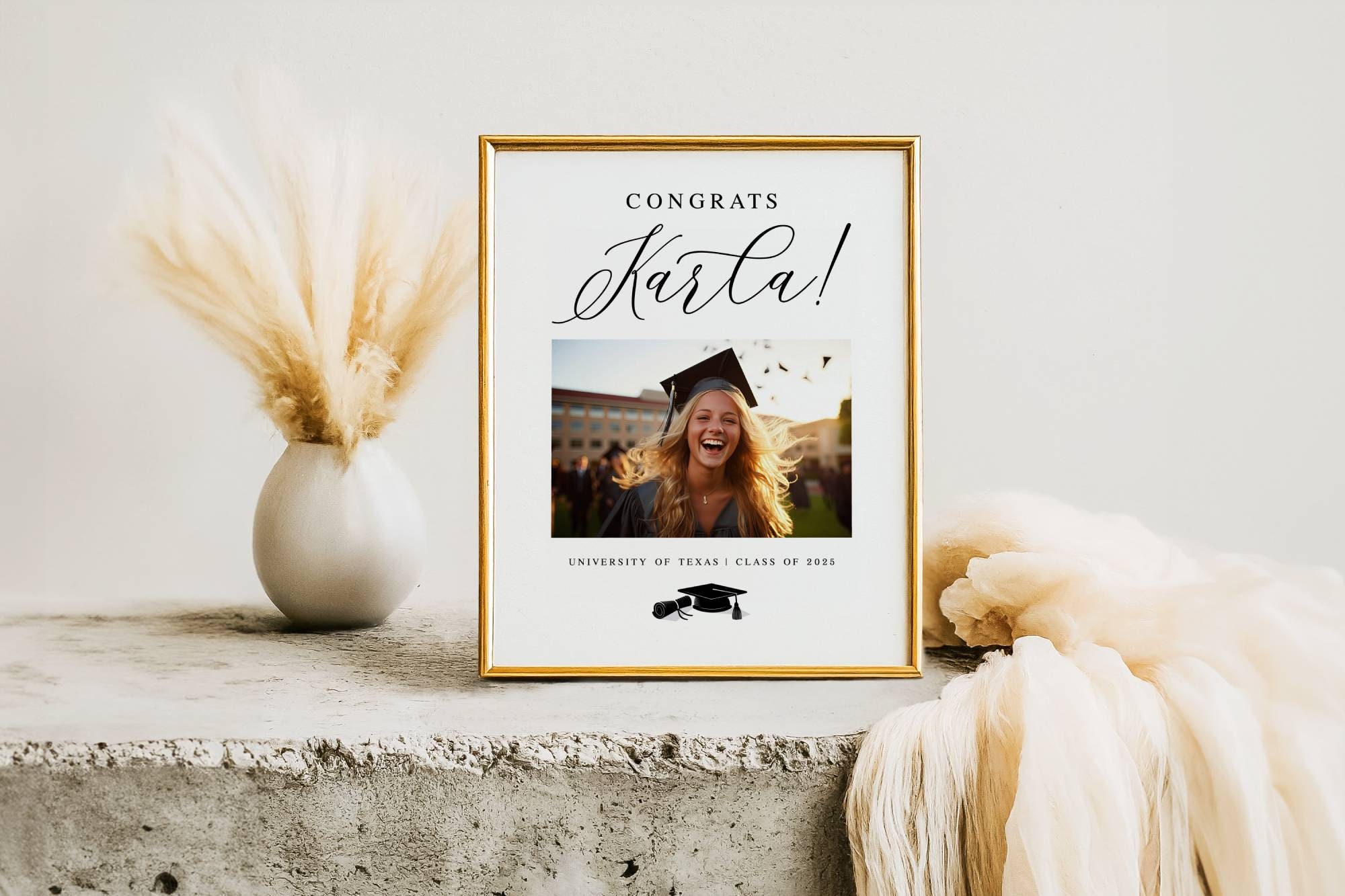 Congrats Graduate, Welcome to Graduation Party, Modern Minimalist ...