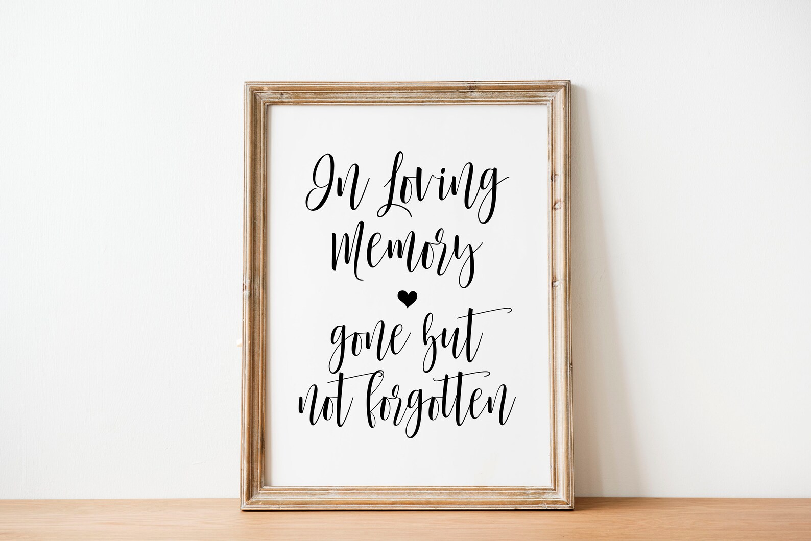 Memorial Sign: in Loving Memory Printable (PDF & JPG) - Etsy