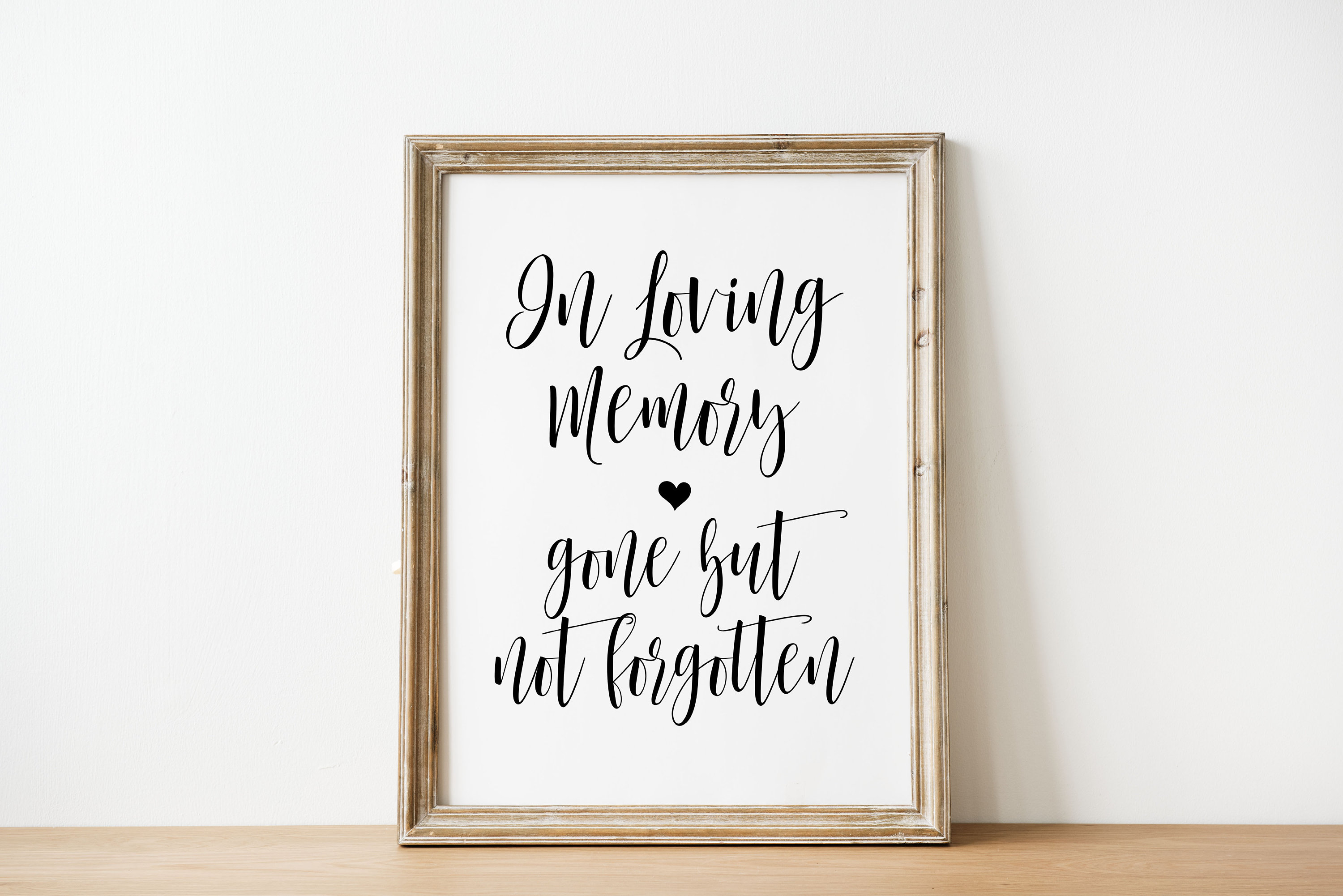 In Loving Memory, Gone but Not Forgotten, Memorial Signs, Funeral ...