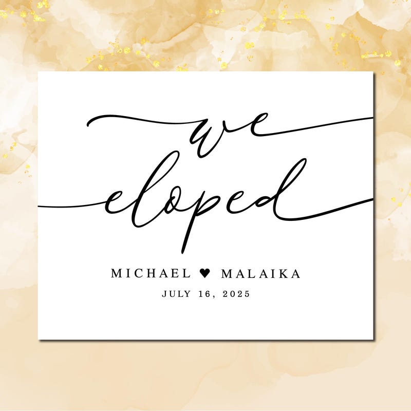 We Eloped - Etsy