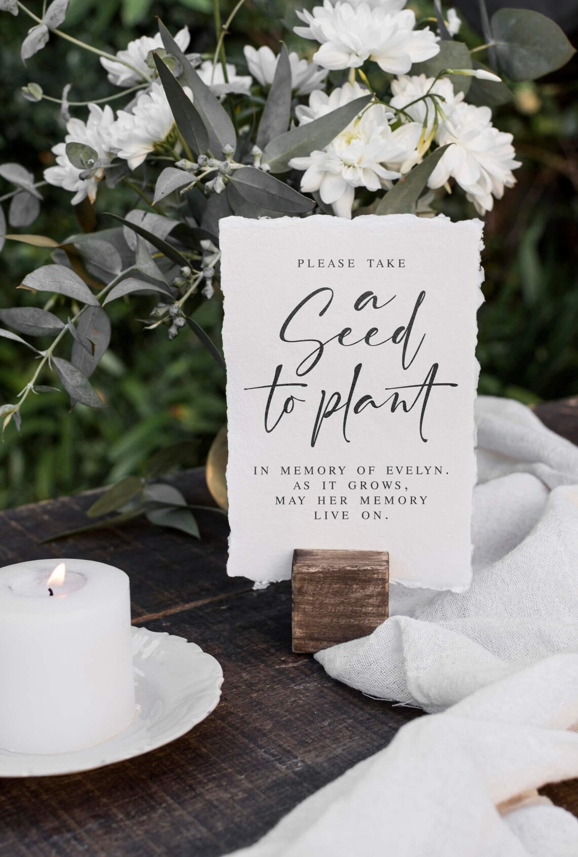 Please Take a Seed to Plant in Memory | Celebration of Life Memorial ...