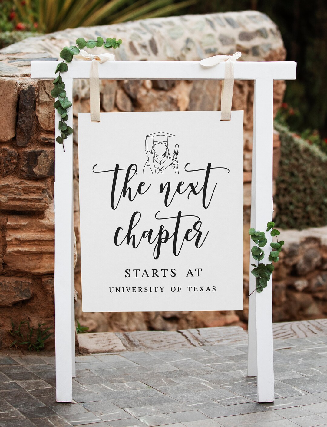 The Next Chapter Starts at University Of, Minimalist Graduation Party ...