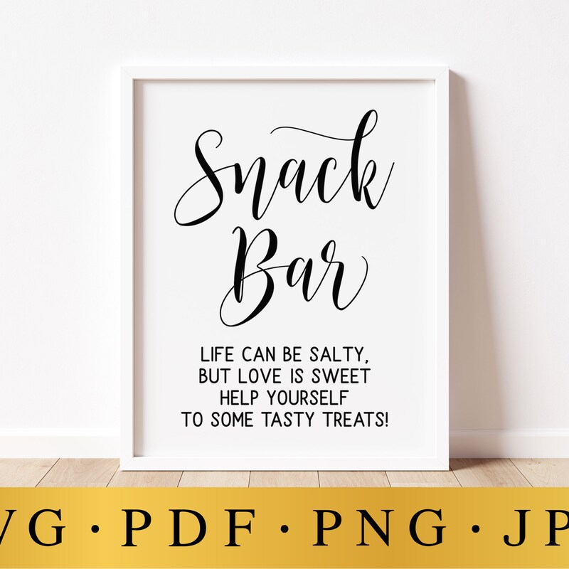 Snack Bar Signs - Etsy
