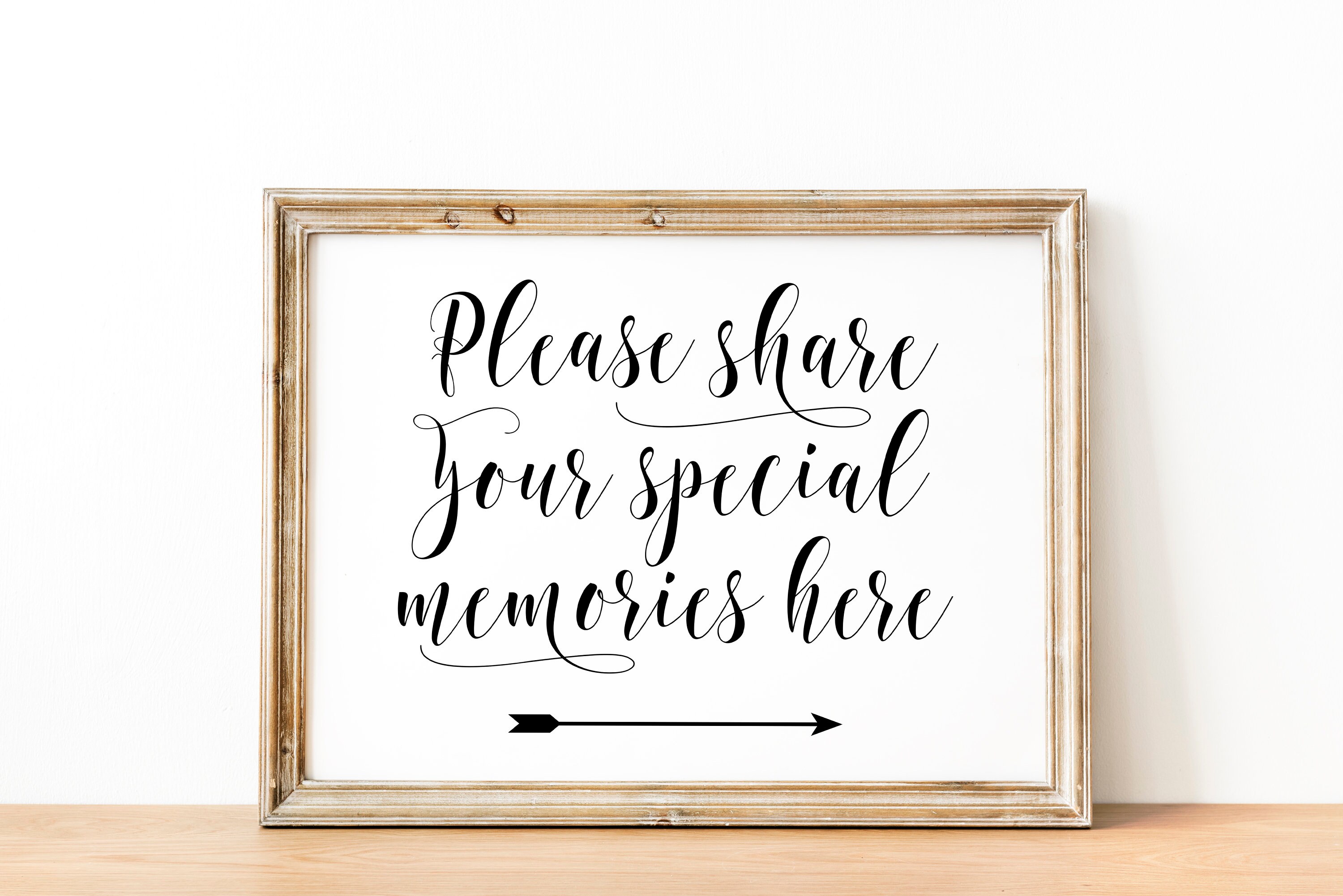 Memorial Memory Sign: Funeral Printable (PDF & JPG) - Etsy