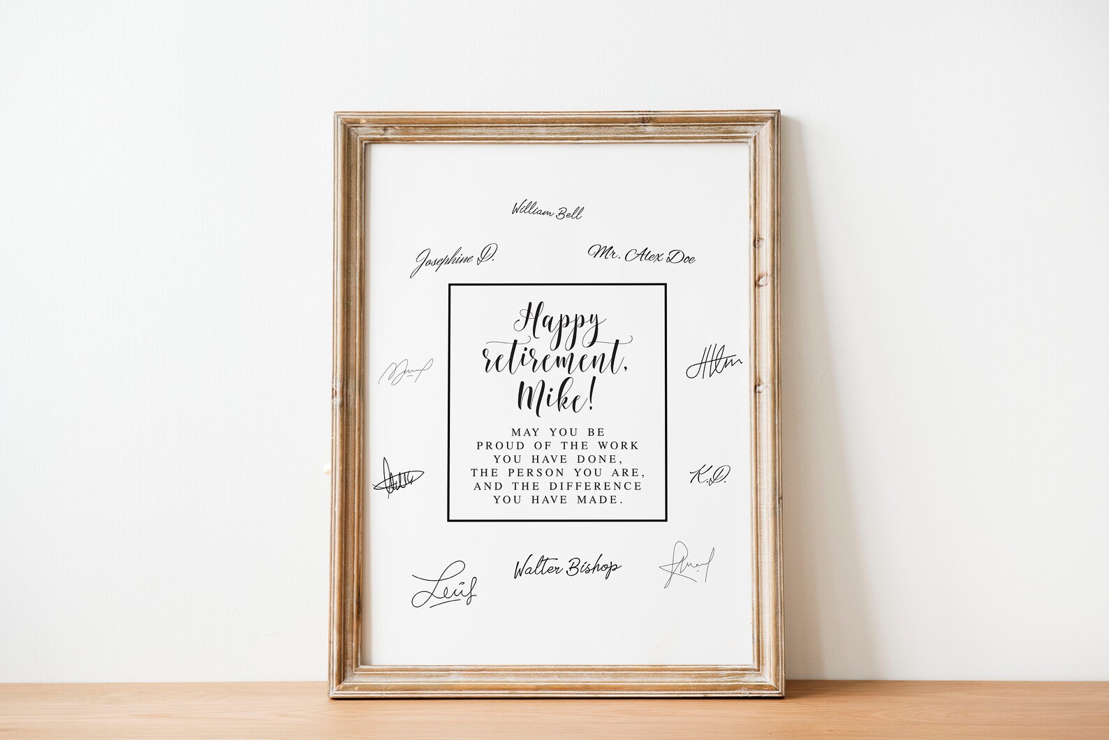 Happy Retirement Sign, Retirement Gift Sign, Retirement Signature Sign ...