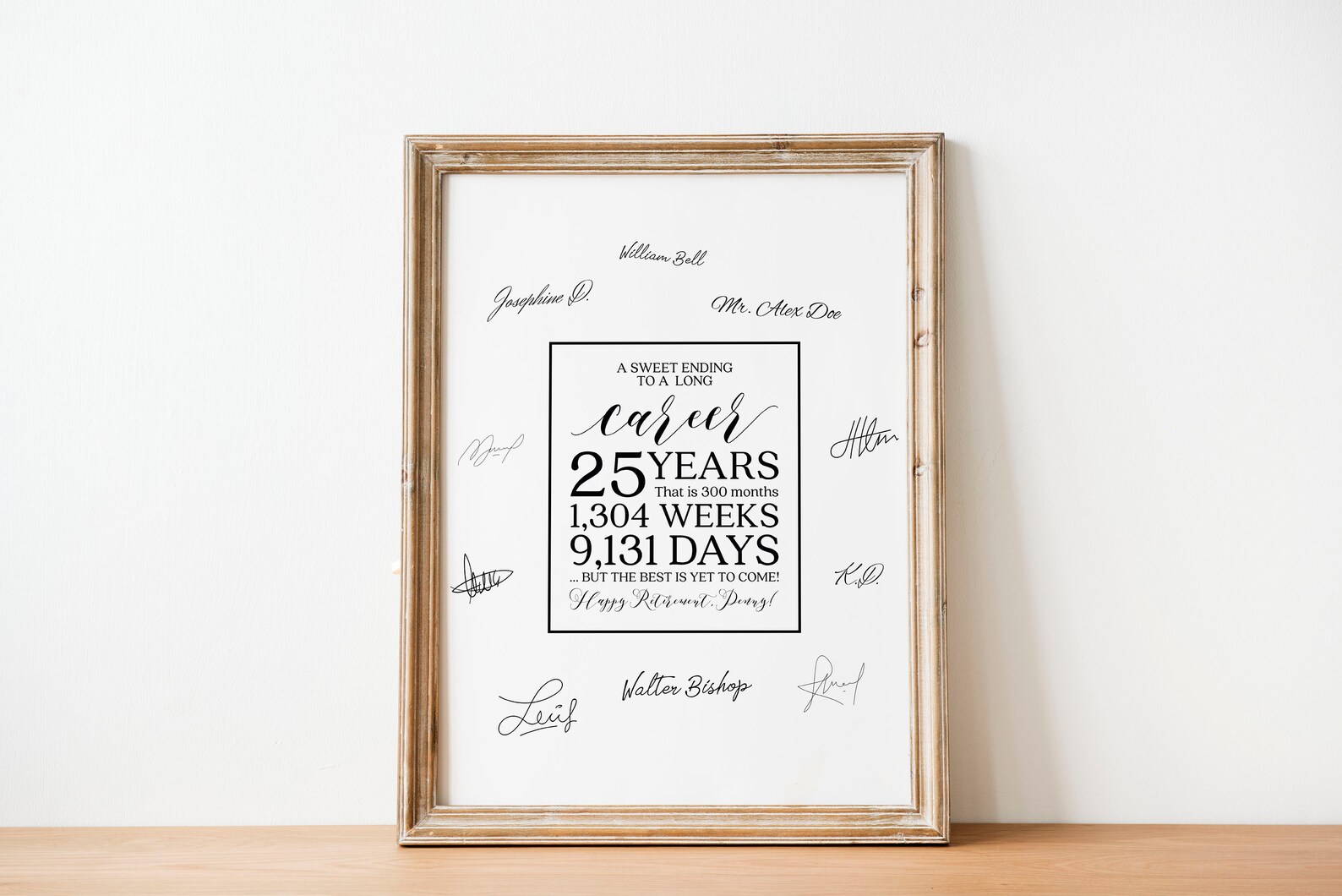 Retirement Signature Sign: Printable Career Celebration (PDF & JPG) - Etsy