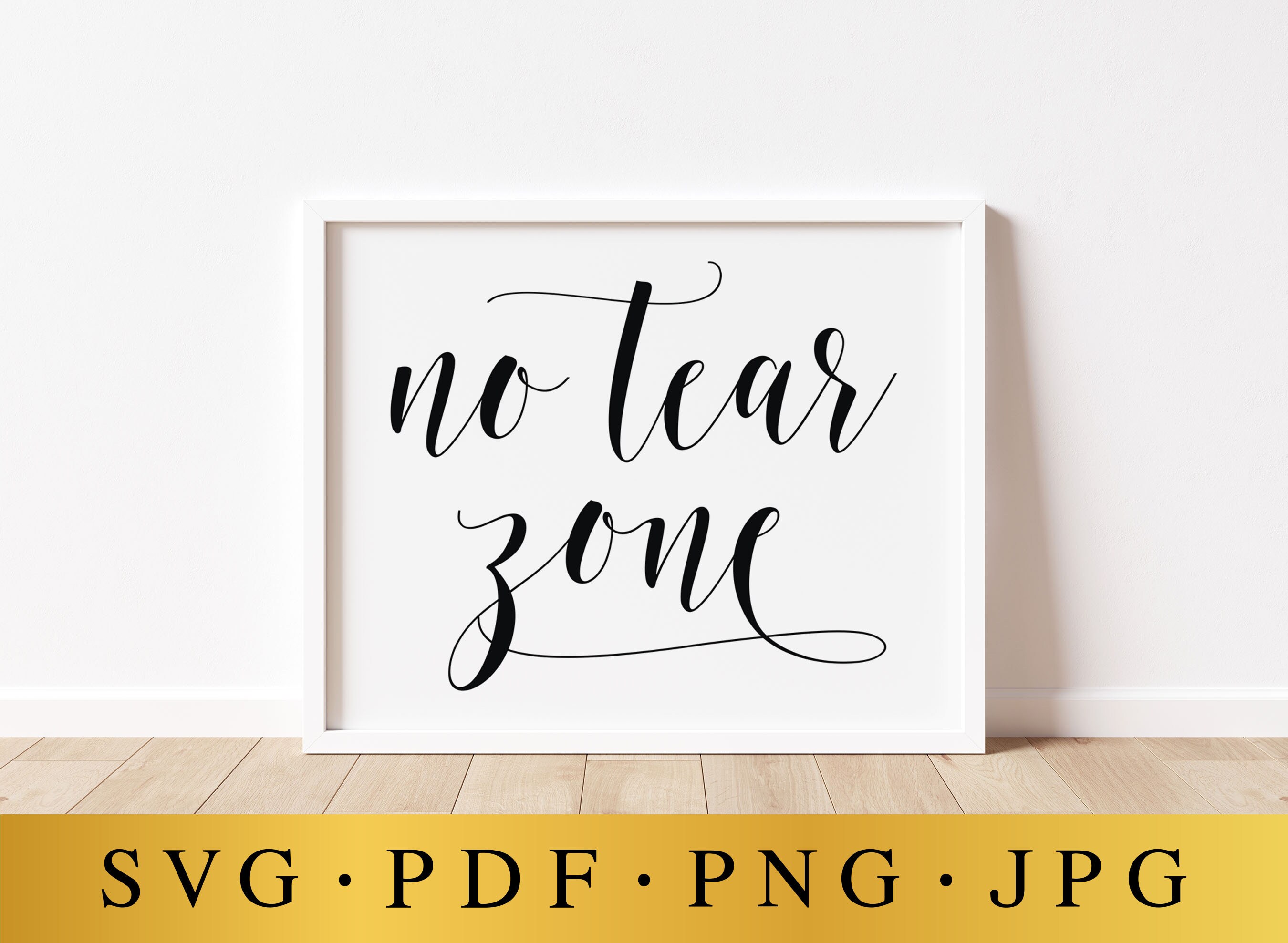 No Tear Zone Memorial SVG Signs Celebration of Life Sign - Etsy