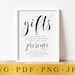 Wedding Gift Sign, Your Presence is the Greatest Gift (digital Download ...