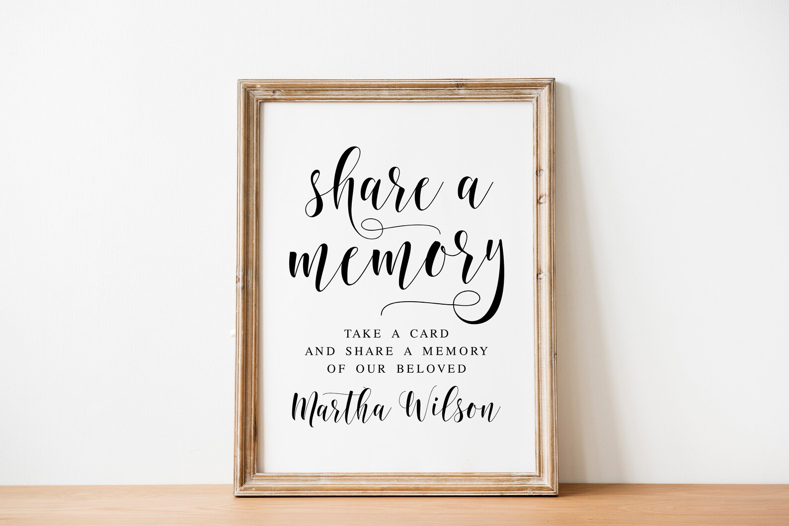 Share A Memory Sign, Celebration of Life Sign, Funeral Signs, Memorial ...