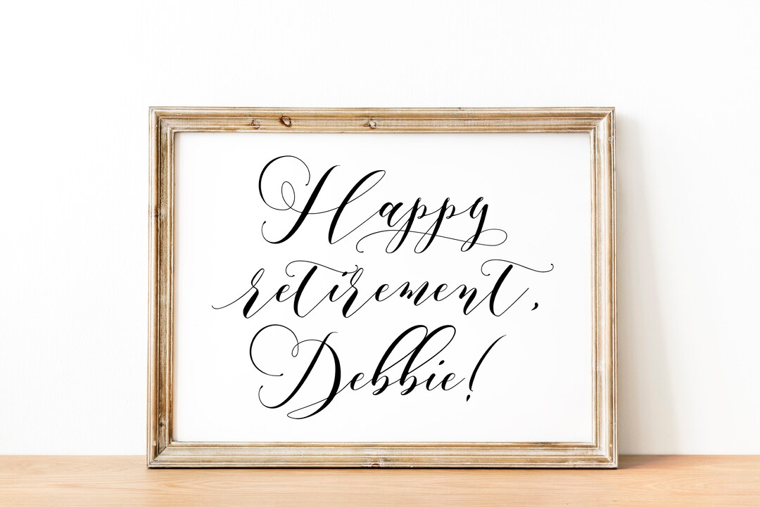 Happy Retirement Sign, Retirement Signage, Retirement Printable ...