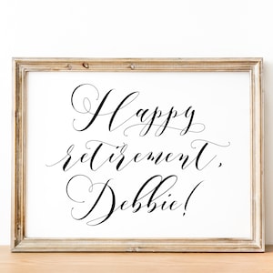 Happy Retirement Sign, Retirement Signage, Retirement Printable ...
