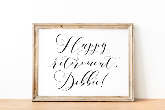Happy Retirement Sign Retirement Signage Retirement | Etsy