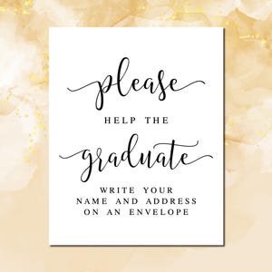 Help Graduate Sign: Graduation Party Decor (digital Download) - Etsy