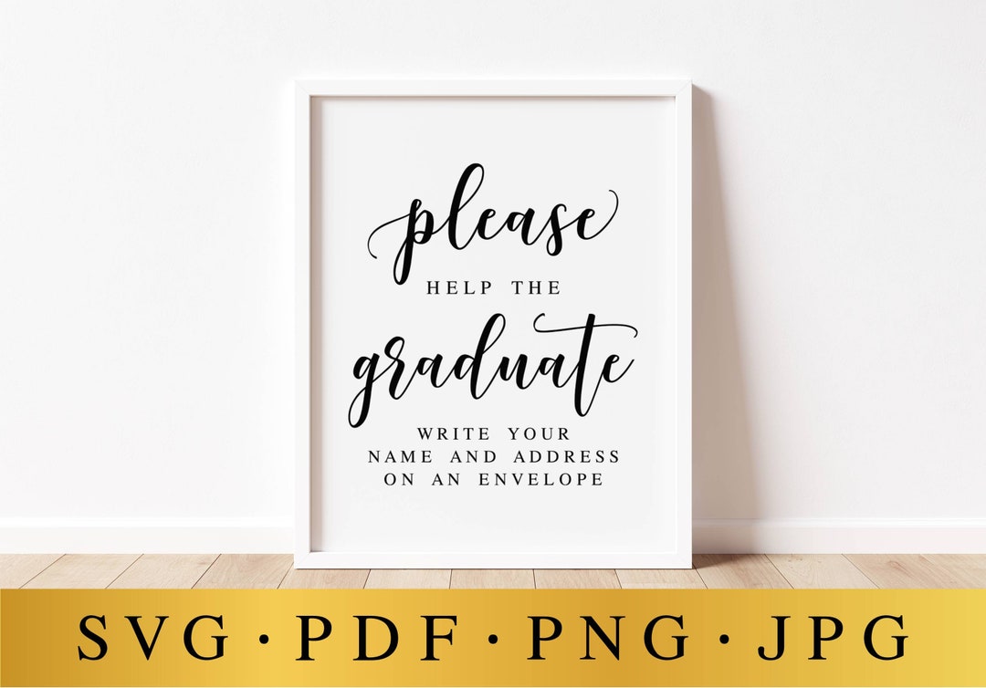 Please Help Graduate Write Your Name and Address on an Envelope ...