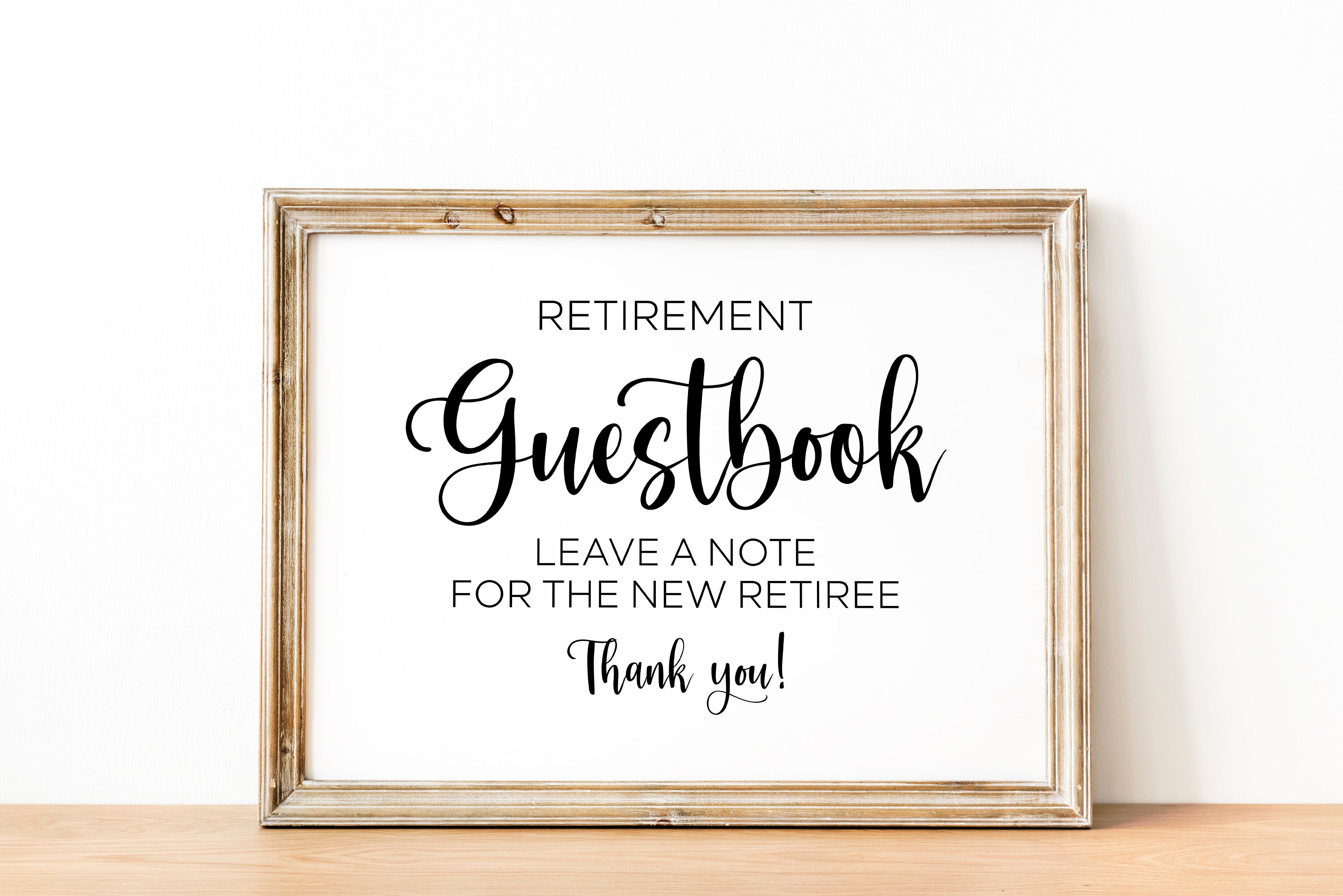 Retirement Guestbook Sign, Leave A Note for the New Retiree, Retirement ...