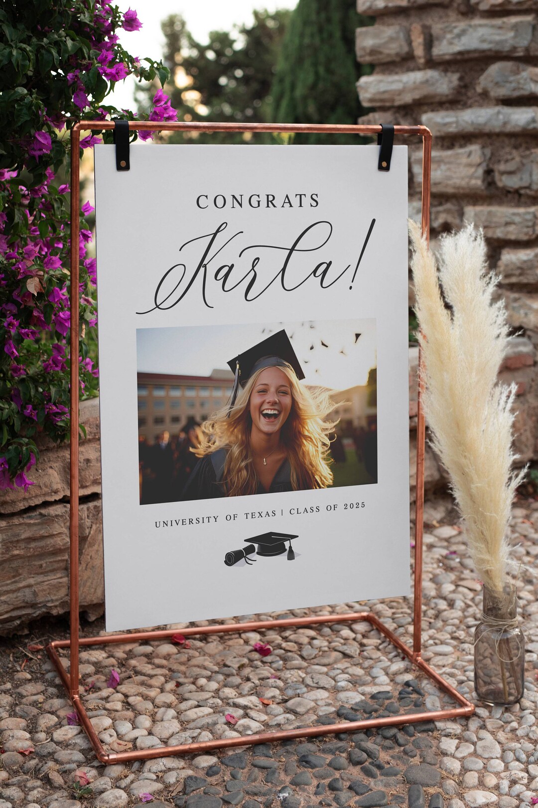 Congrats Graduate, Welcome to Graduation Party, Modern Minimalist ...