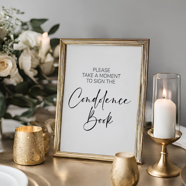 Condolence Sign - Etsy