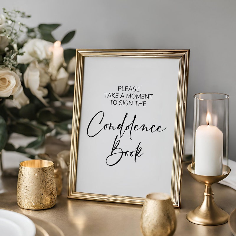 Condolence Book - Etsy