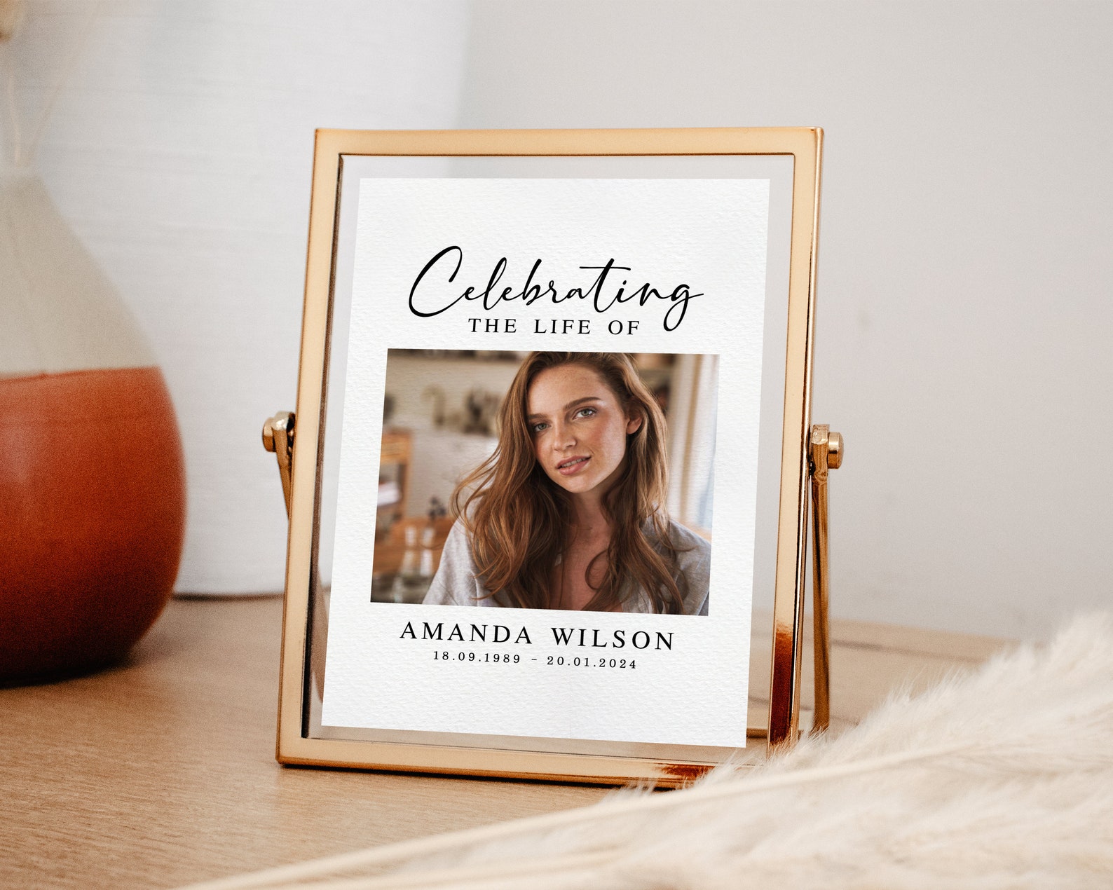 Celebrating the Life Of, Personalized Funeral Signs, Custom Memorial ...