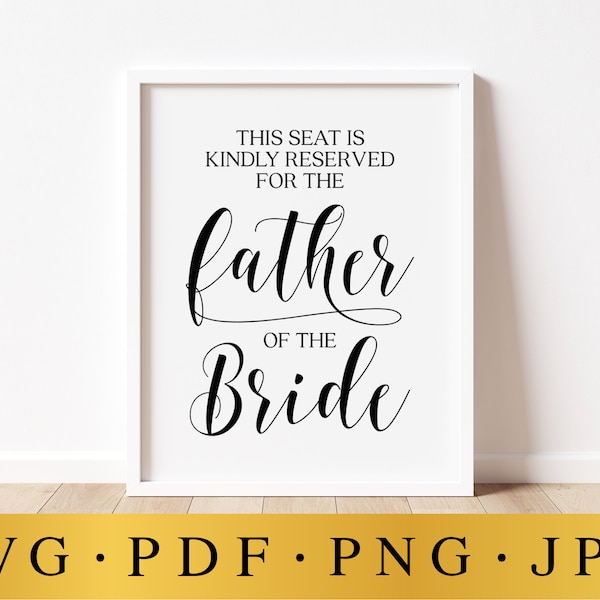 This Seat is Reserved in the Memory Svg - Etsy