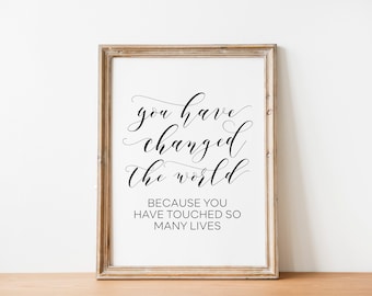 Lives You Touched - Etsy
