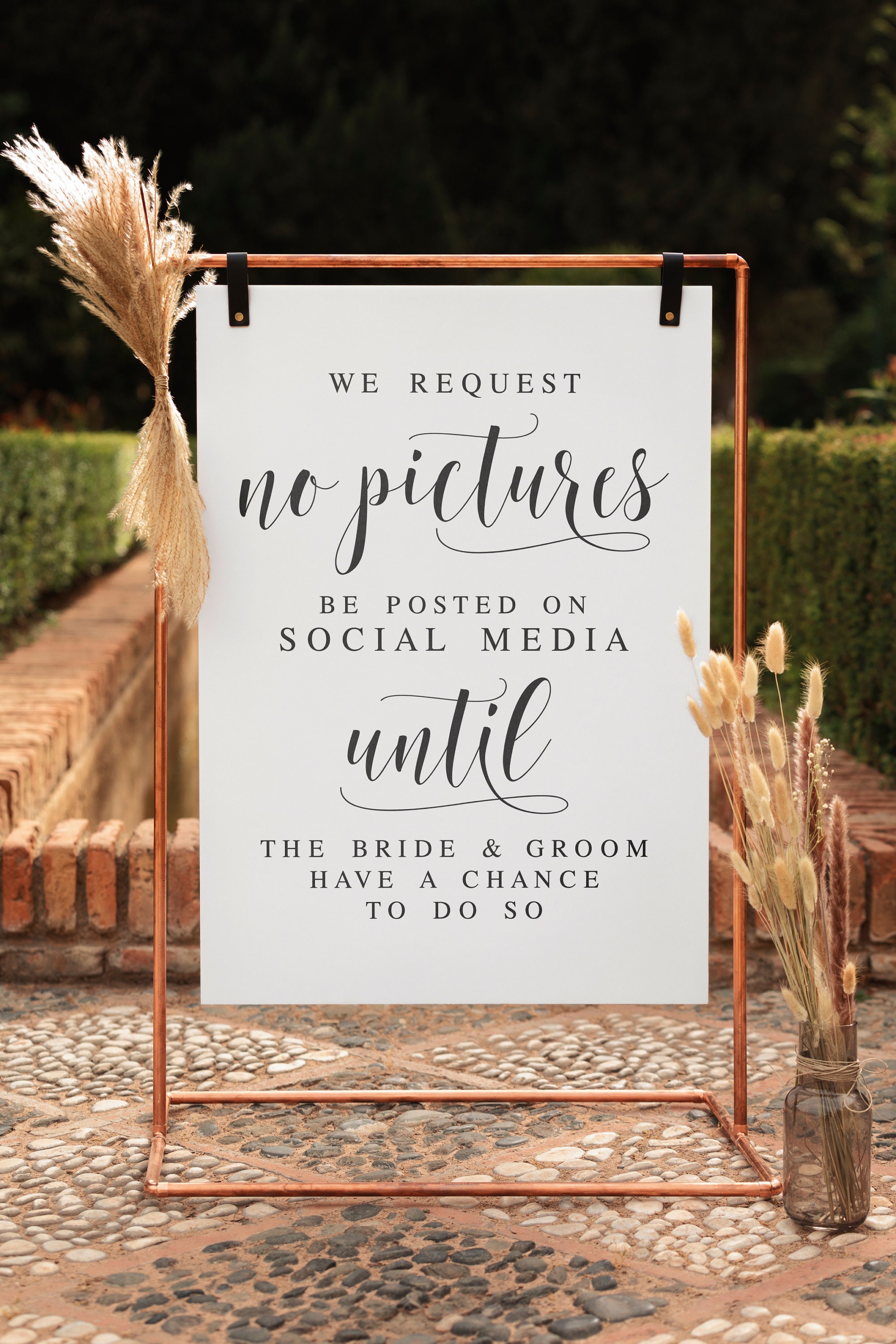 We Request No Pictures, Wedding SVG Signs, Wedding Decor, Unplugged ...