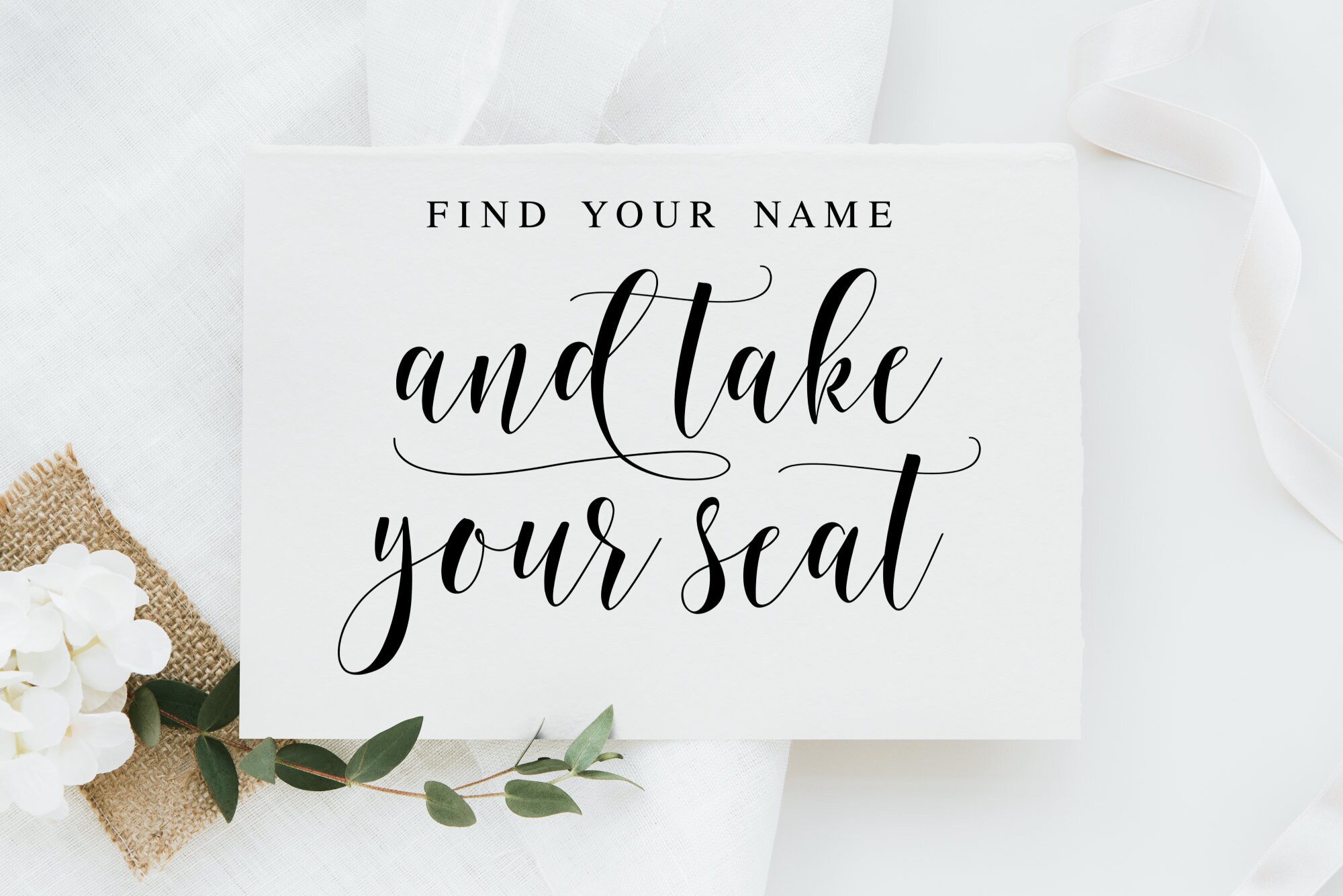 Find Your Name and Take Your Seat Wedding SVG Signs Wedding - Etsy