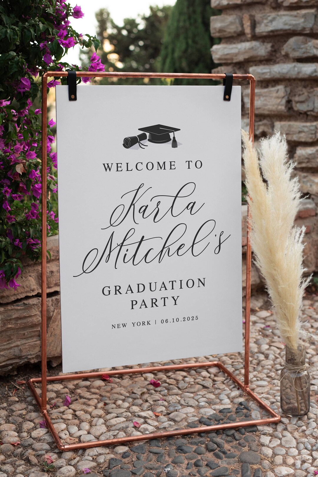 Welcome to Graduation Party, Modern Minimalist Welcome Signs for the ...