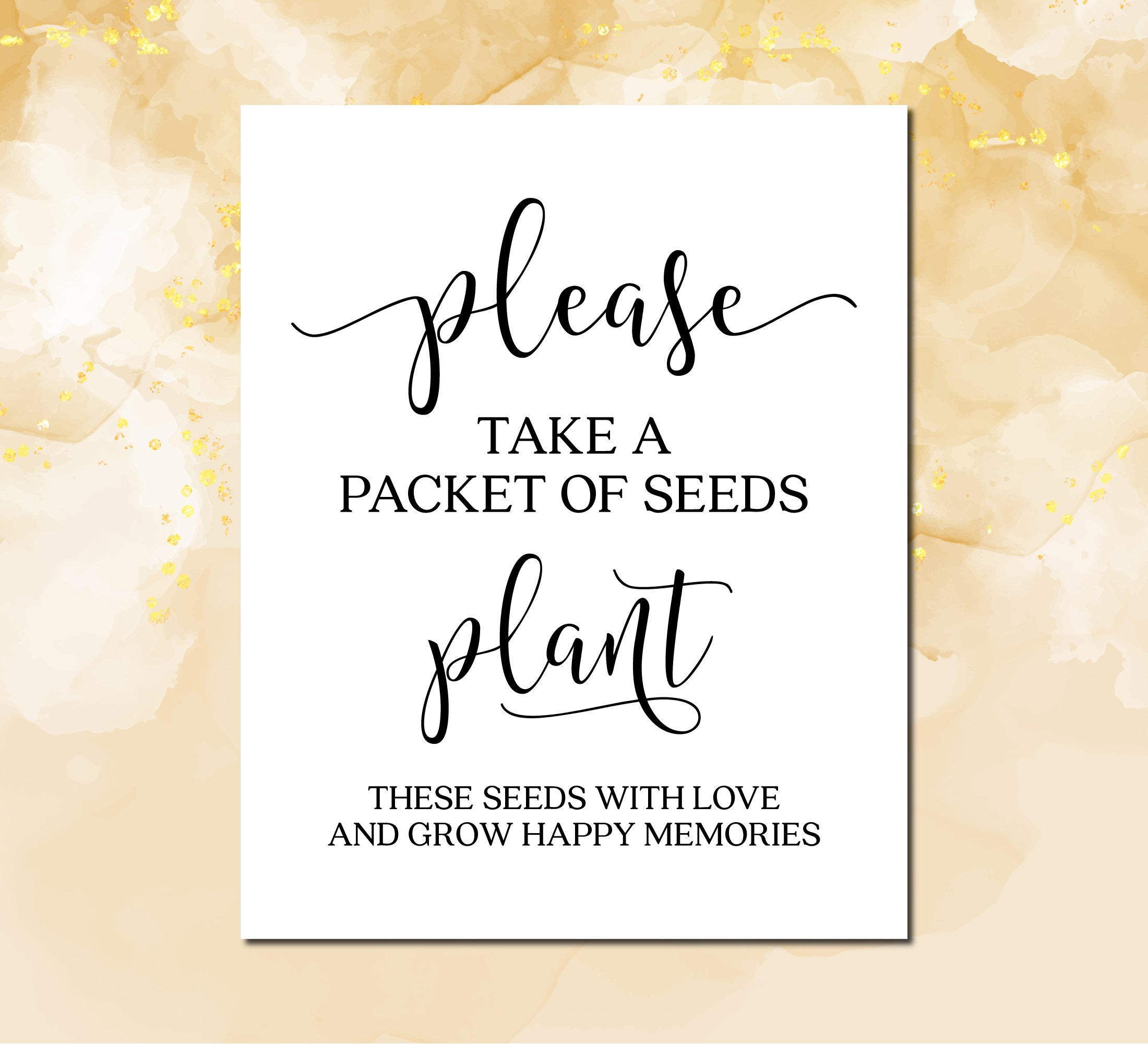 Please Take A Packet of Seeds, Plant These Seeds With Love and Grow ...