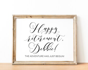 Happy Retirement Sign the Queen Has Retired Retirement Party - Etsy