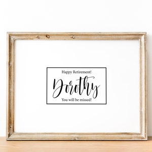 Happy Retirement Sign, Retirement Signature Gift Sign, Retirement Gift ...