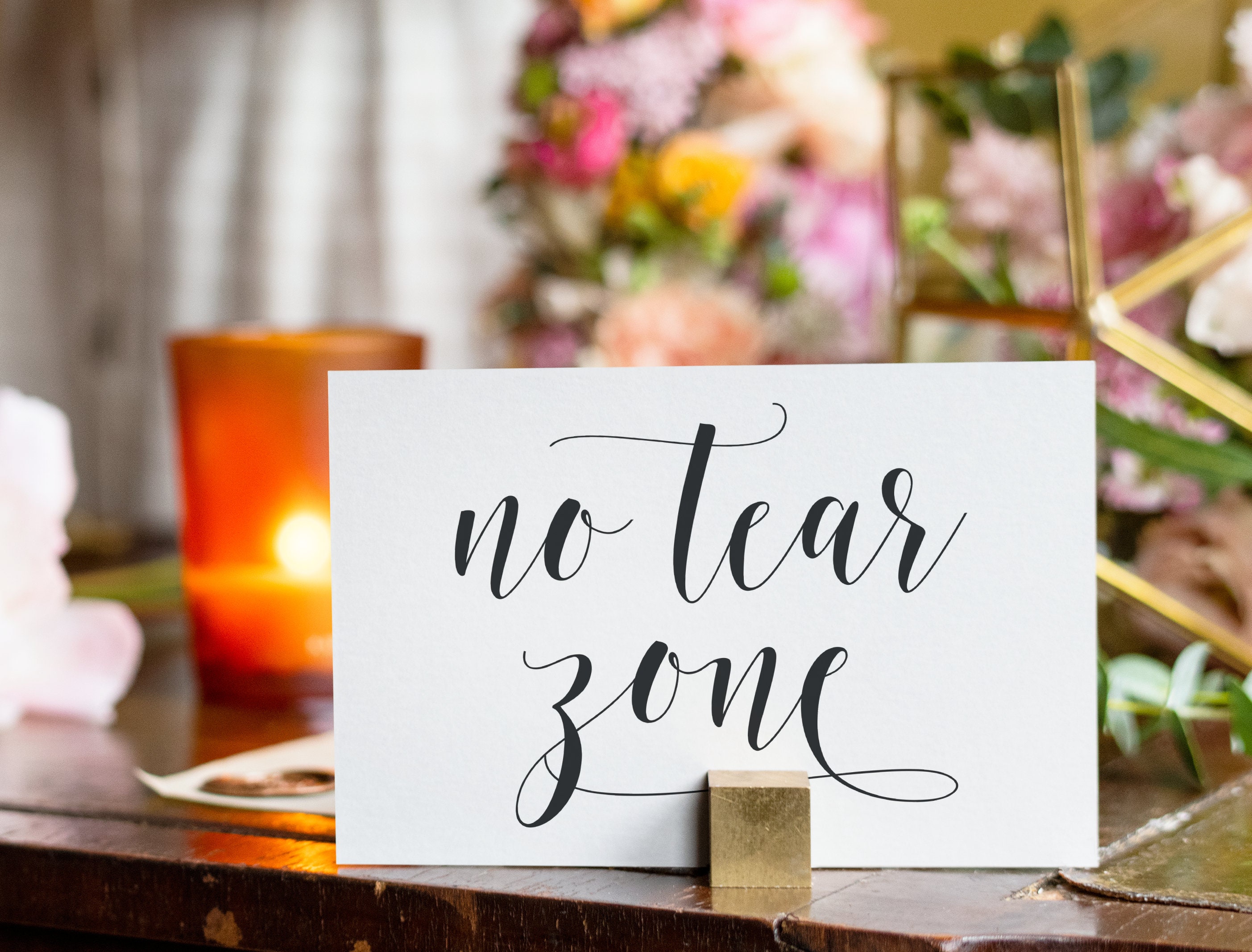 No Tear Zone Memorial SVG Signs Celebration of Life Sign - Etsy