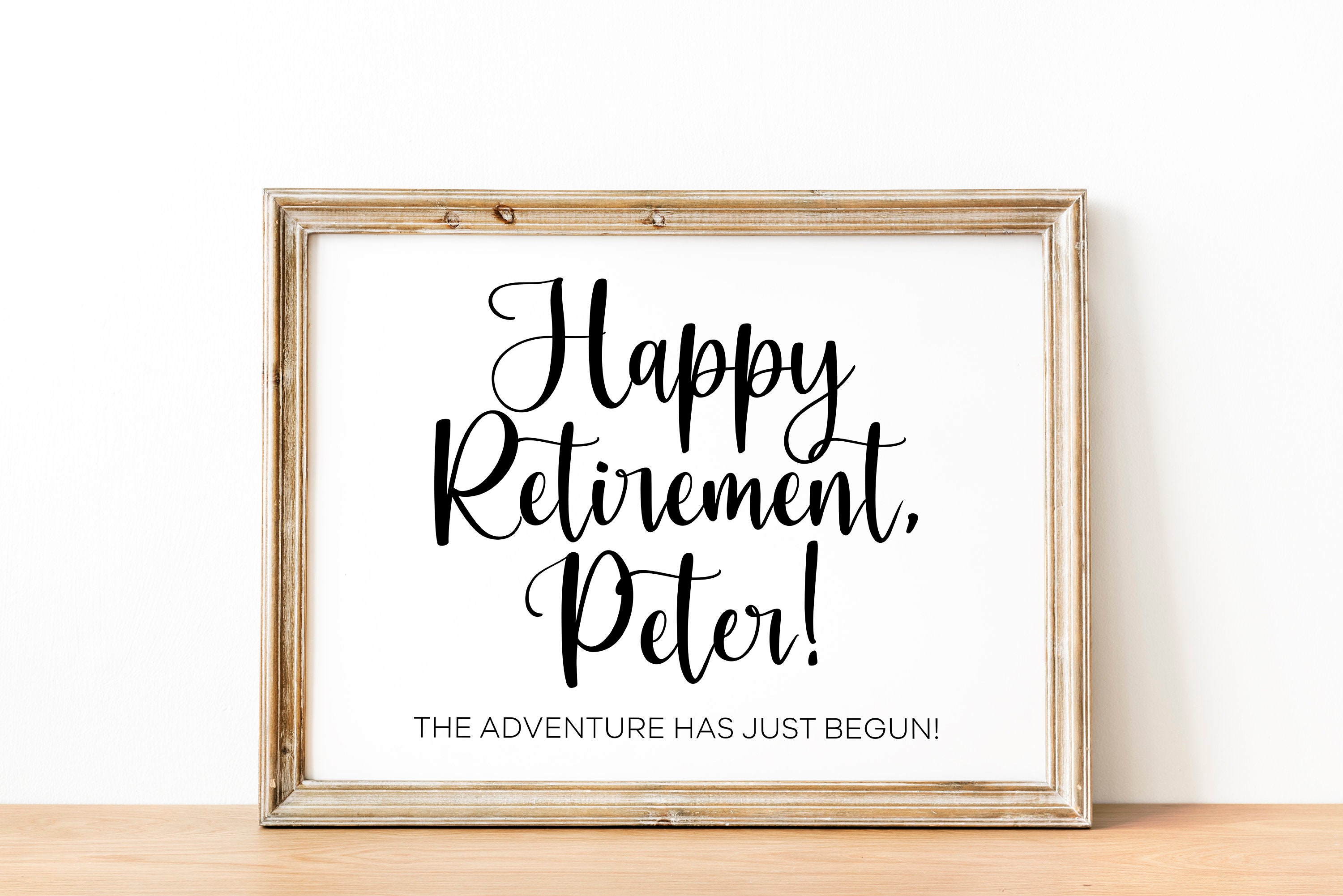 Happy Retirement Sign, Retirement Gift Sign, Retirement Party Welcome ...