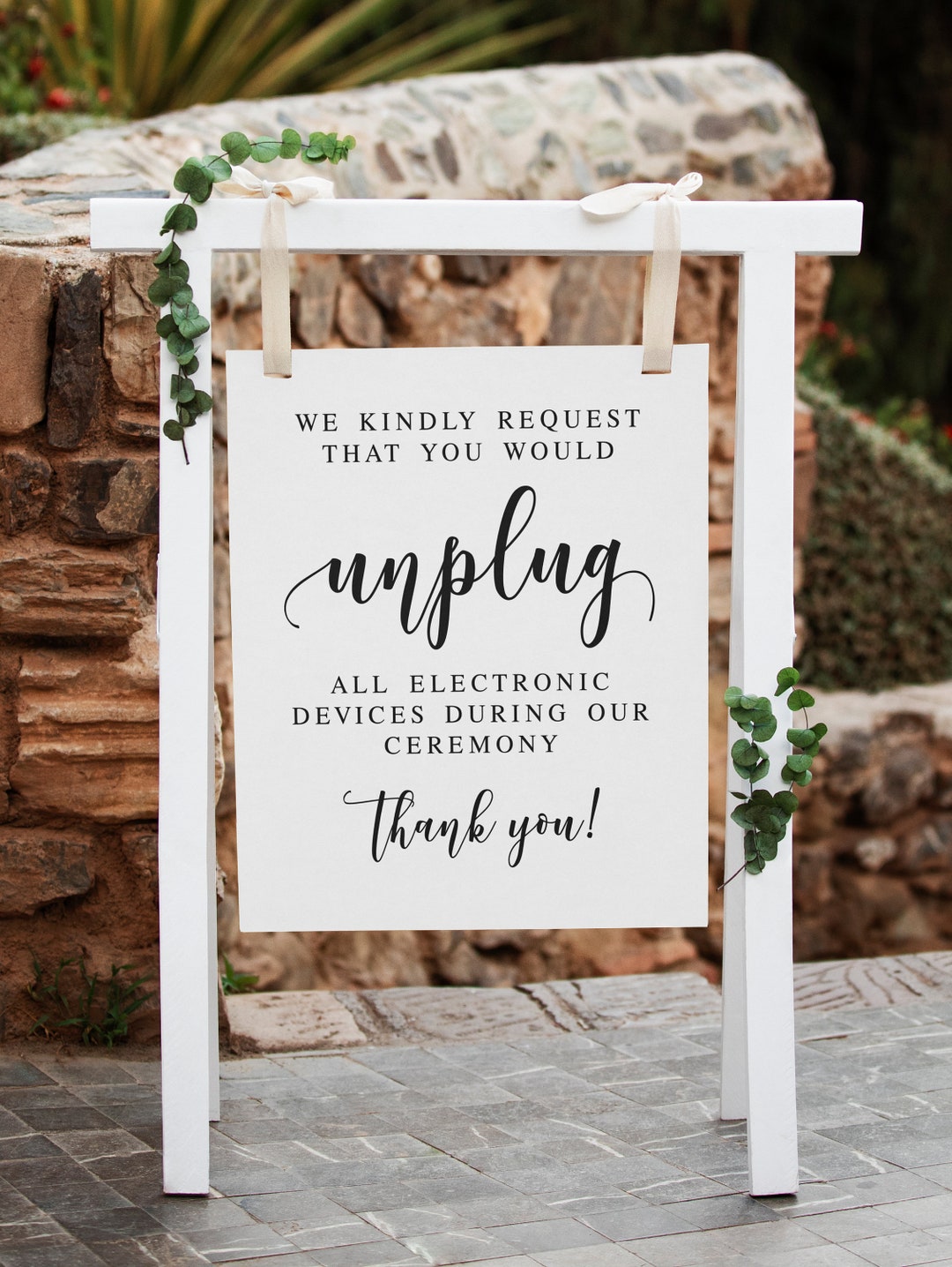 Unplugged Wedding Sign, Unplugged Ceremony Sign, Wedding Prints ...