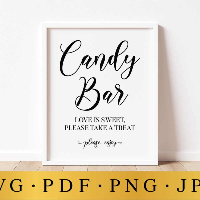 Candy Bar Love - Etsy