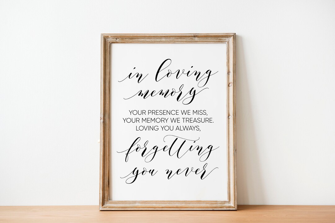 In Loving Memory, Loving You Always, Memorial Signs, Funeral Signs ...