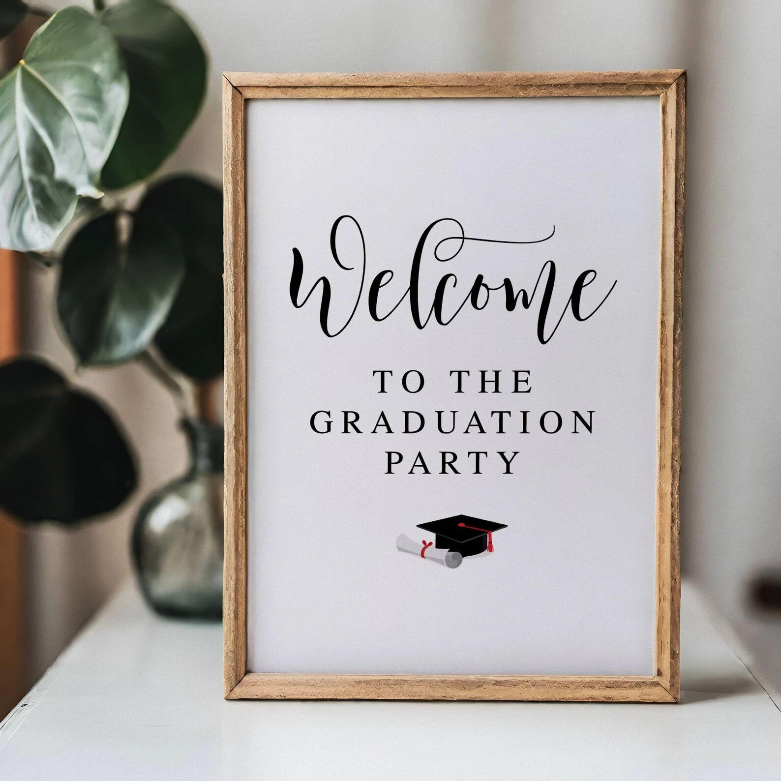 Graduation Party Welcome Sign: Printable Decor (digital Download) - Etsy